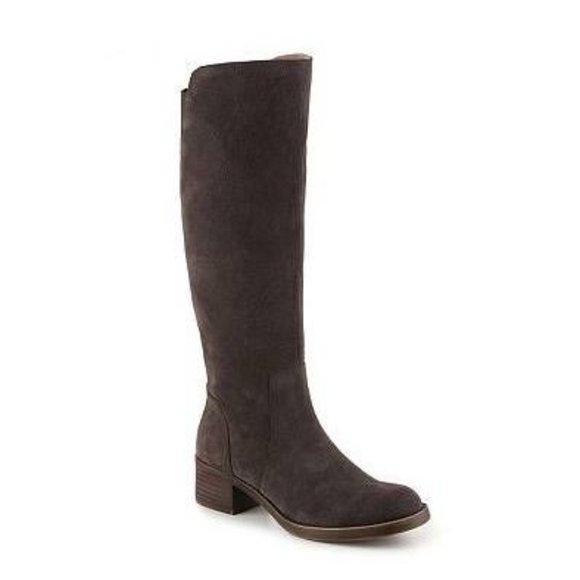 Lucky Brand | Shoes | Lucky Brand Hanover Riding Boots Charcoal Gray ...